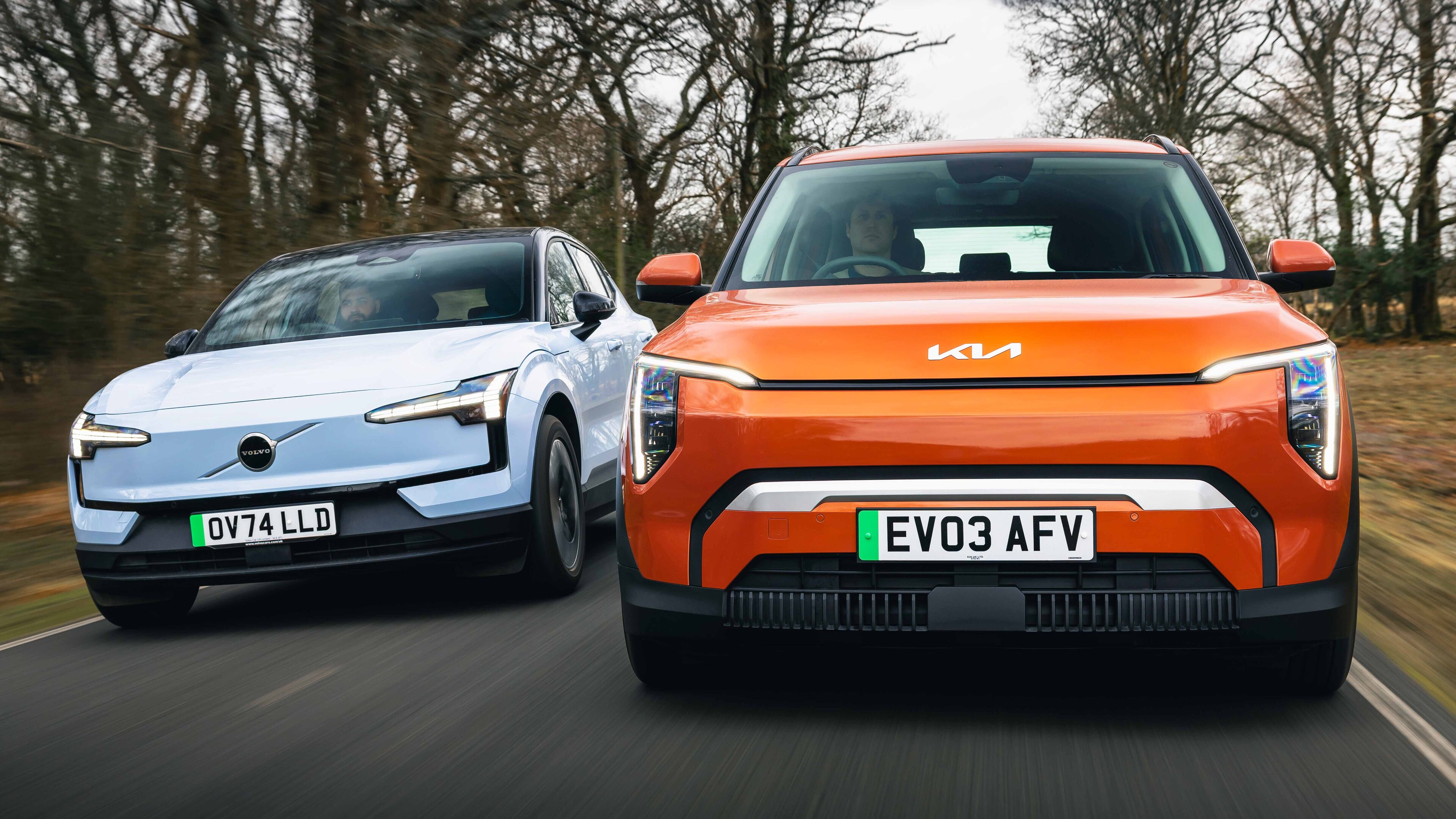 Battle of the electric crossovers: Kia EV3 vs Volvo EX30 | Top Gear